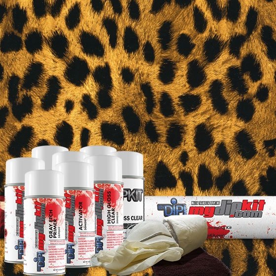 Cheetah Print Hydro Printing Design DIY Hydrographic Dip Kit | My Dip Kit
