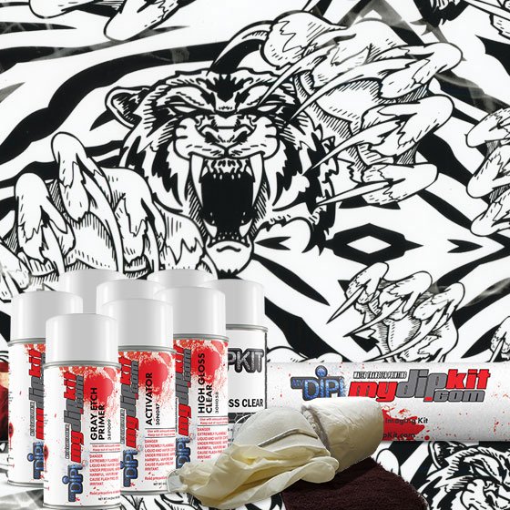 Crazy Tiger Hydro Printing Design DIY Hydrographic Dip Kit | My Dip Kit