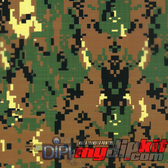 Fabric Illusion Green Black and Tan - Additional-Pattern - My Dip Kit