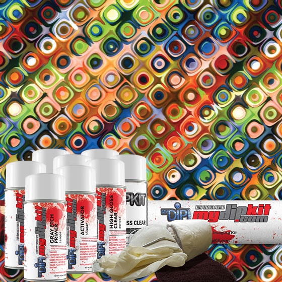 Retro Hydro Print Design DIY Hydrographic Dip Kit | My Dip Kit