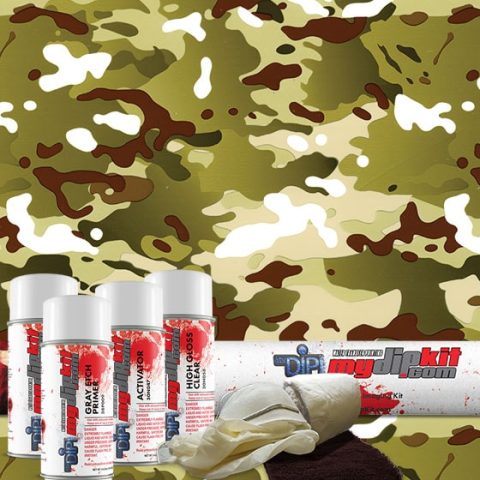 Multi Camo Hydro Printing Design DIY Hydrographic Dip Kit | My Dip Kit