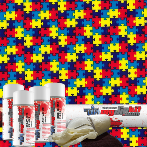 Autism Puzzle DIY Hydro Dip Kit | My Dip Kit